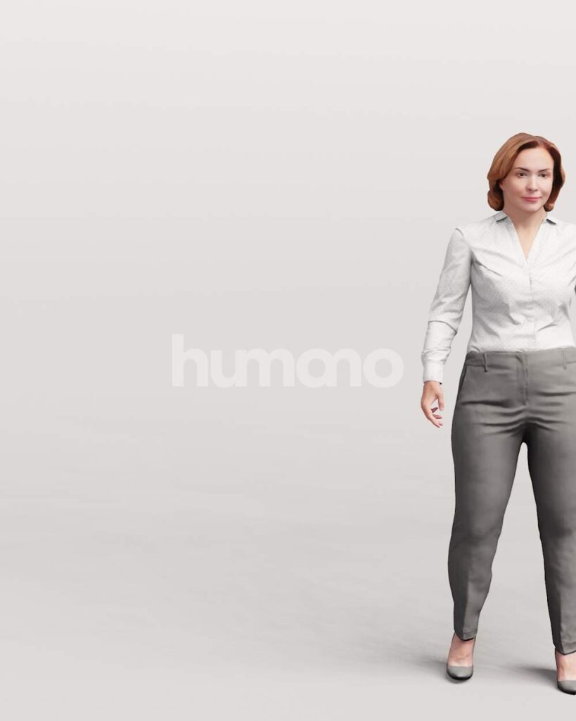 Animated 094-5638 SM1 Woman Moving Around – Humano 3D – 3d People ...