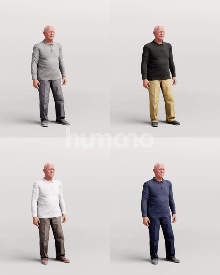 Animated 101-1499 ST5 Man Standing Talking – Humano 3D – 3d People ...