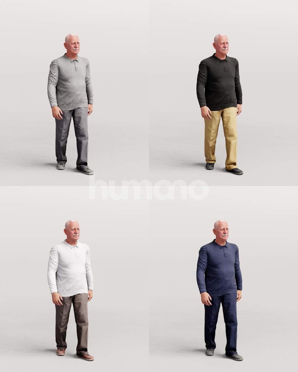 Animated 101-1499 W5 Man Walking – Humano 3D – 3d People Collections