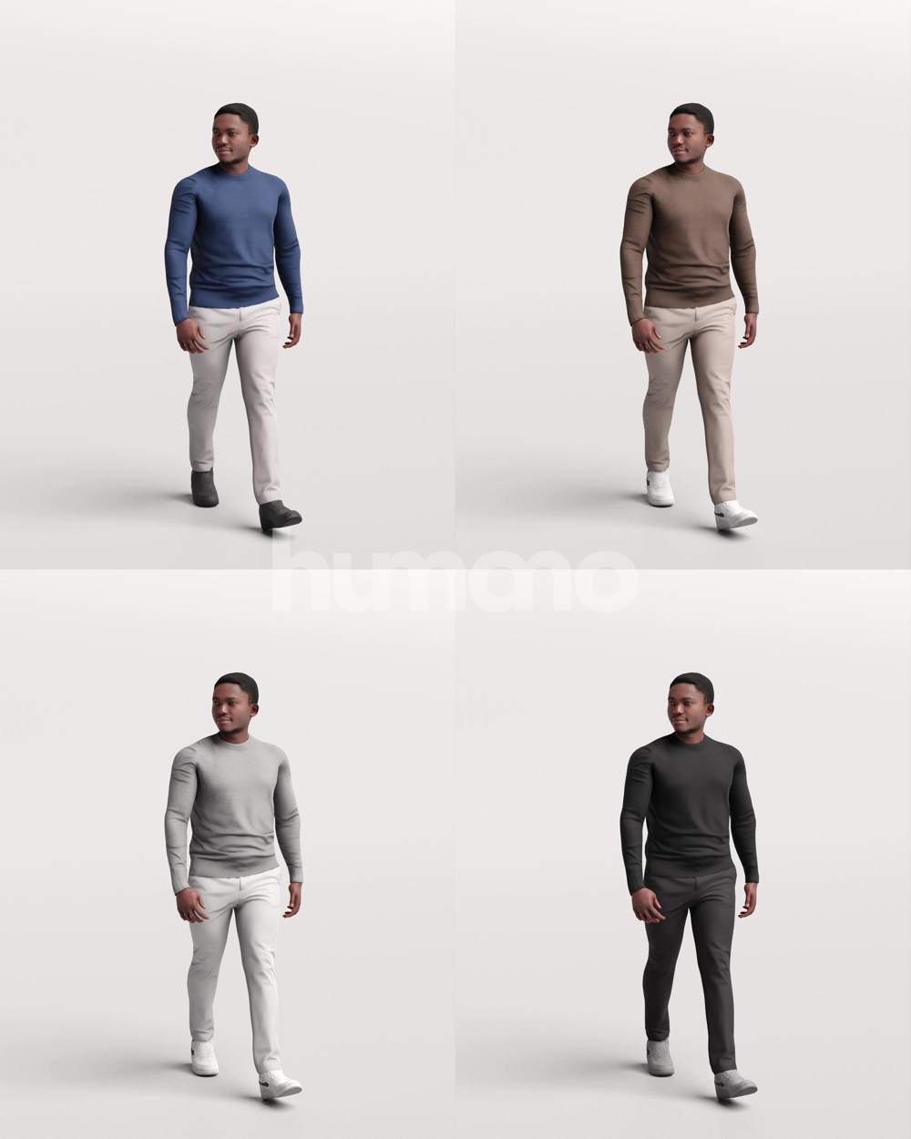 Posed 064-4894 Man – Humano 3D – 3d People Collections