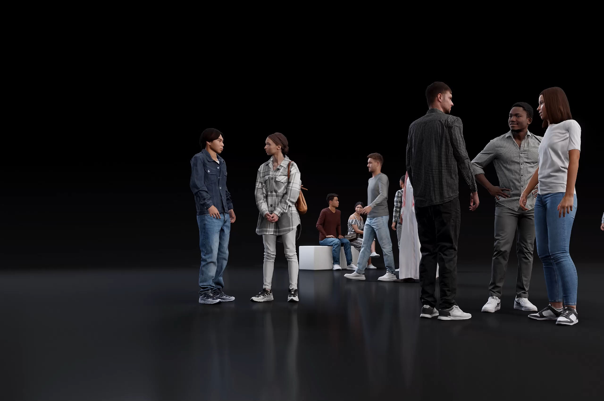 Rigged & Animated 3d People – Humano 3D – 3d People Collections