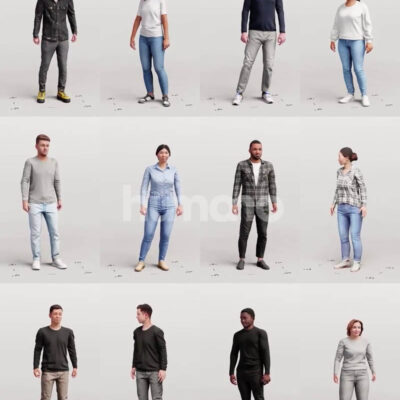 Vol.03 Animated Talking – Humano 3D – 3d People Collections