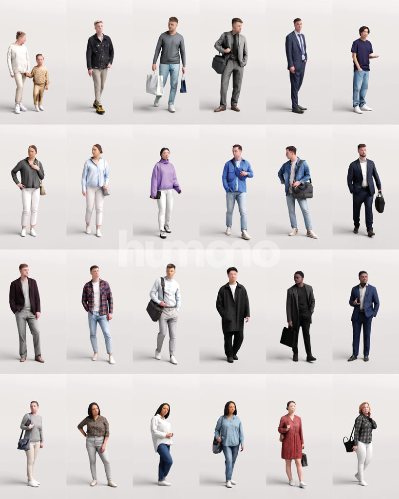 2603 | Aerial – Humano 3D – 3d People Collections