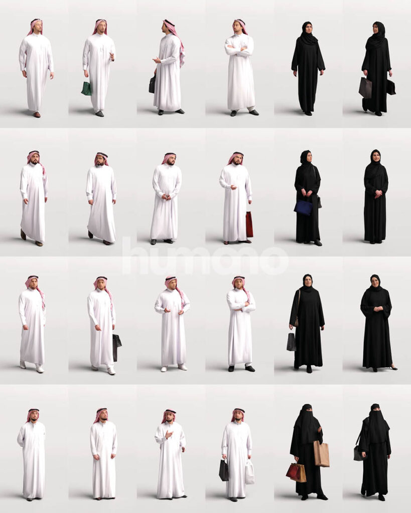 2604 | Aerial Arab – Humano 3D – 3d People Collections