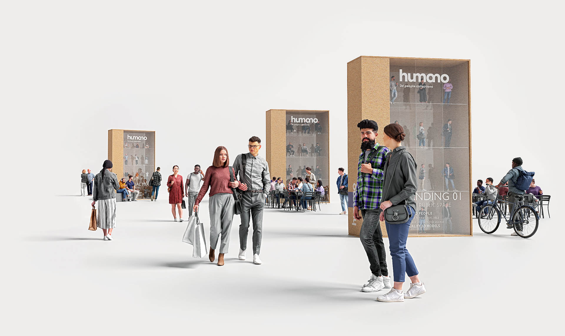 Posed Collections 3d People – Humano 3D – 3d People Collections