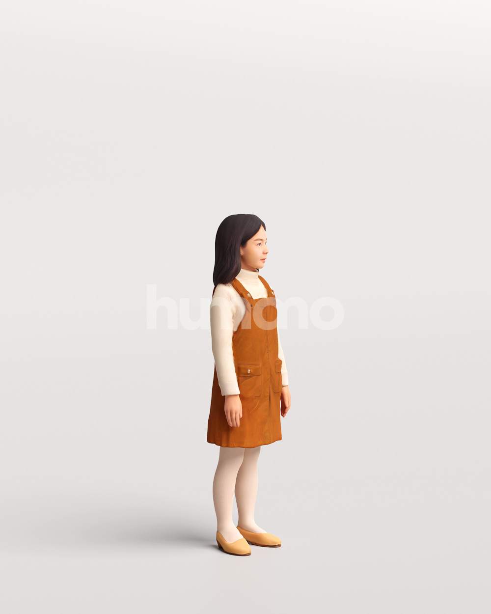 Posed 2609-001 Girl – Humano 3D – 3d People Collections