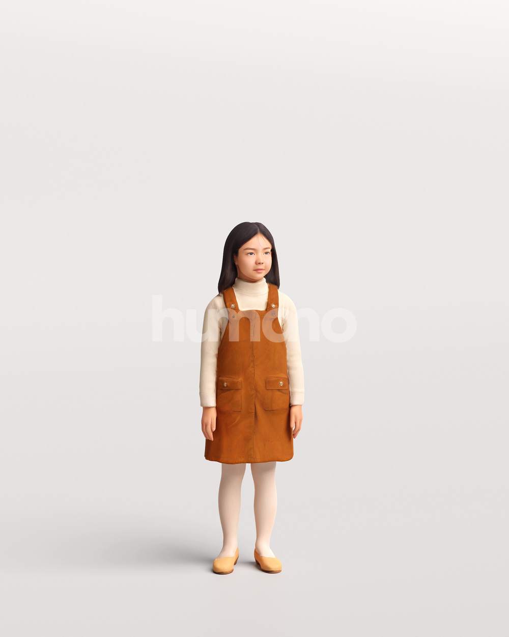 Posed 2609-001 Girl – Humano 3D – 3d People Collections