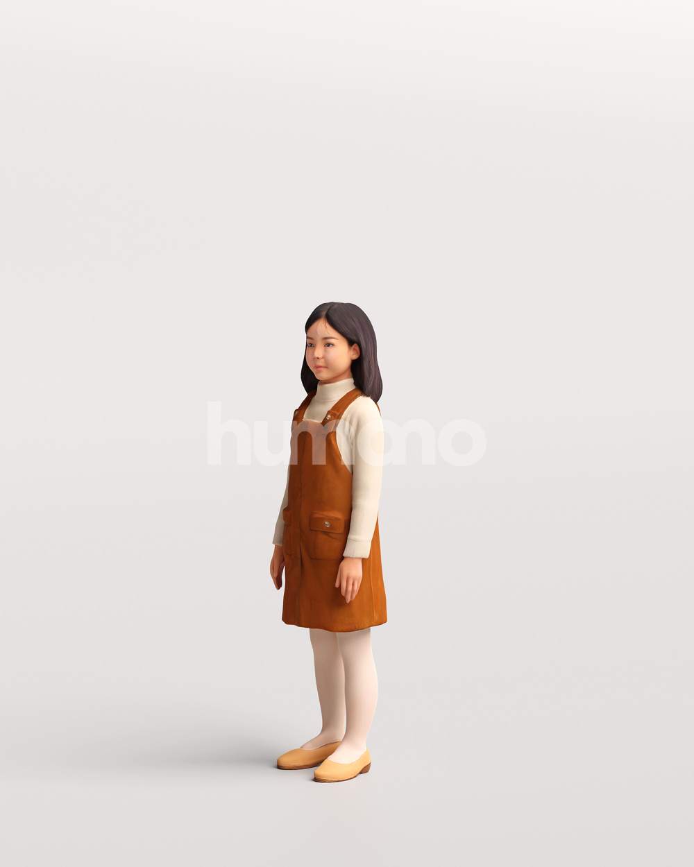 Posed 2609-001 Girl – Humano 3D – 3d People Collections